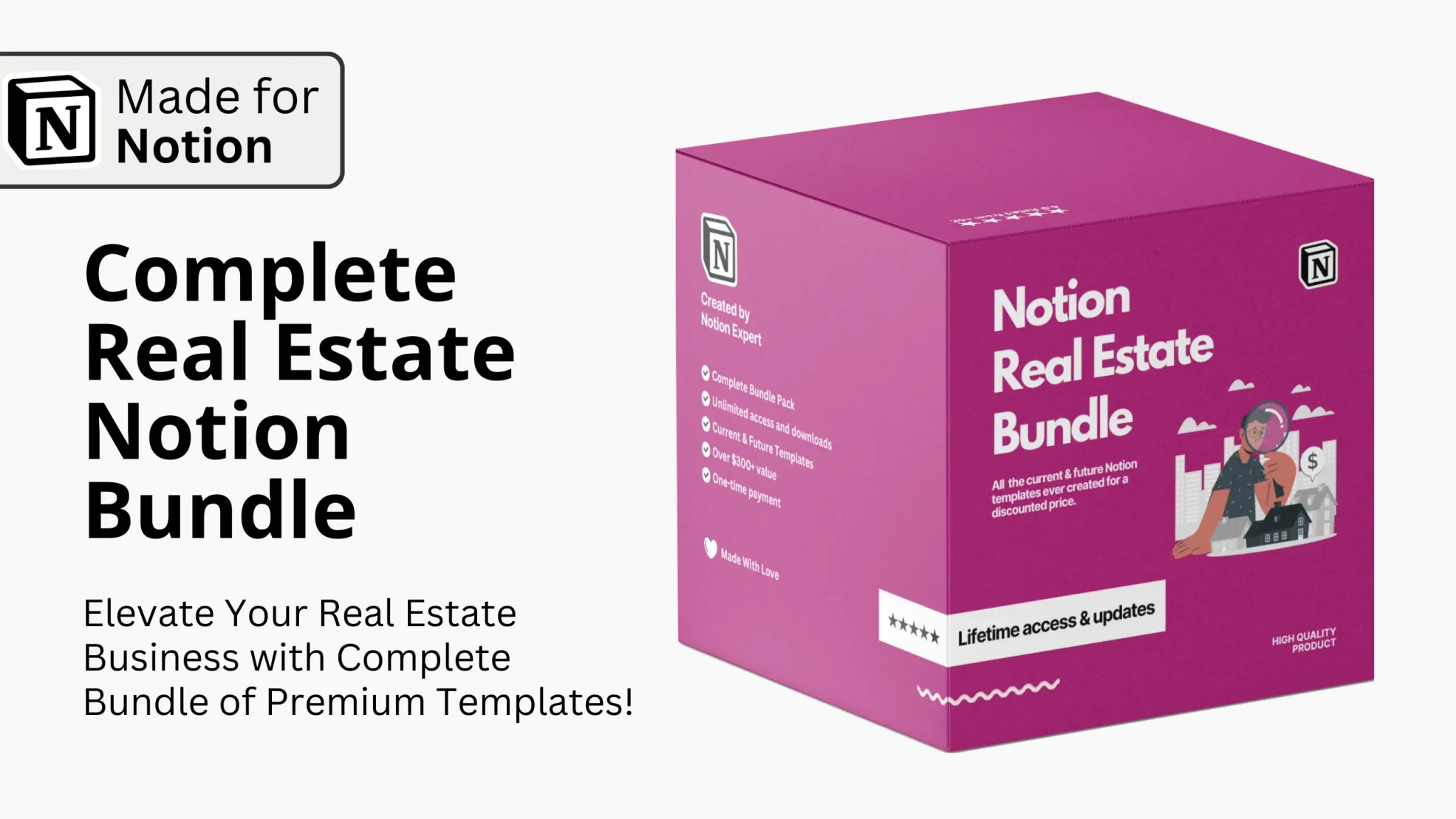 Complete Real Estate Notion Bundle - Business Template